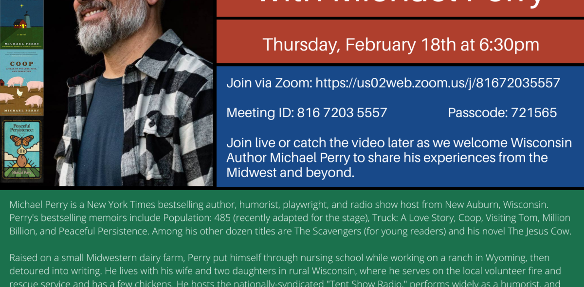 A Virtual Evening with Michael Perry - SneezingCow.com