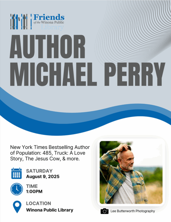The Friends of the Winona Public Library host a talk with Michael Perry ...