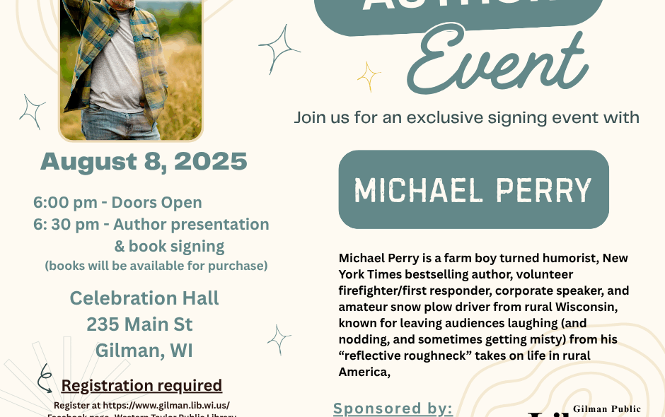 Friends of the Western Taylor County Public Library present Michael ...